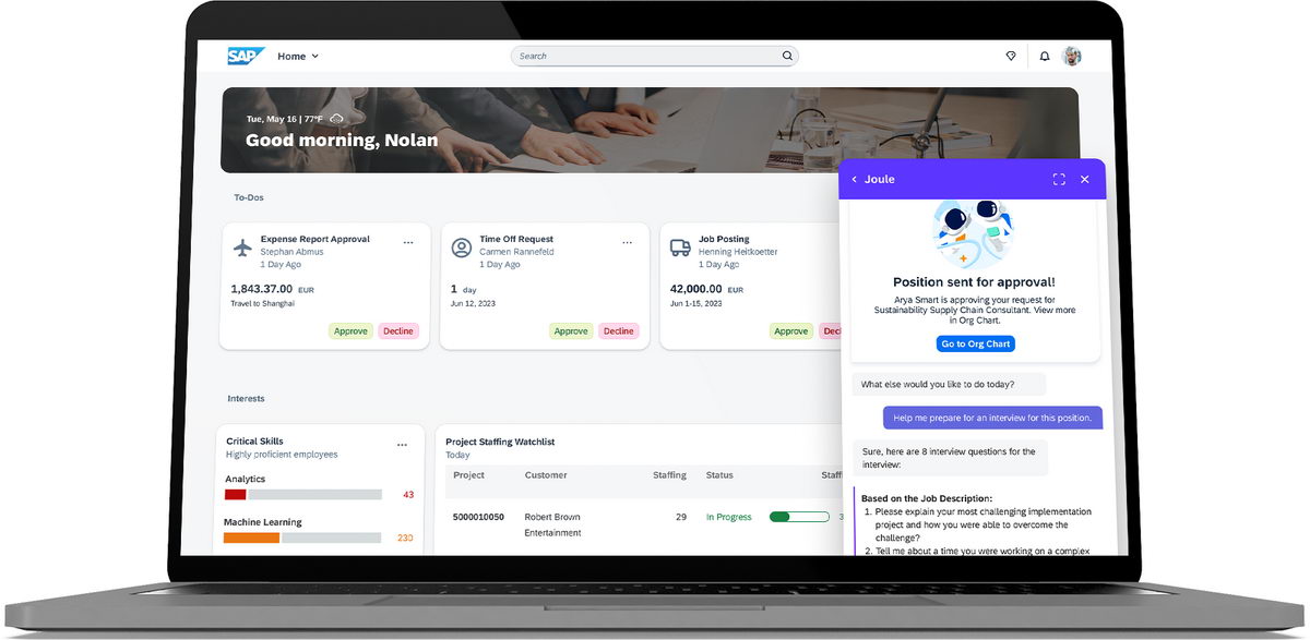 Joule, l'IA générative de SAP dévoile ses premiers cas d'usage