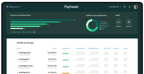 Payhawk optimise le pilotage des dépenses